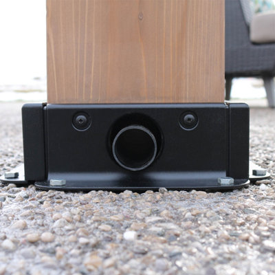 Meridian 13 x 11 (4m x 3.4m) Wood Pergola With Louvered Roof