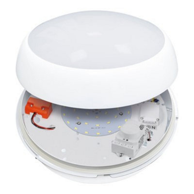 Meridian Lighting LED LUNA Bulkhead CCT3 16W Circular-White-Dedicated