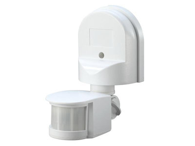 Meridian Lighting PIR180WHI Wall Mounted PIR Motion Detector White ...