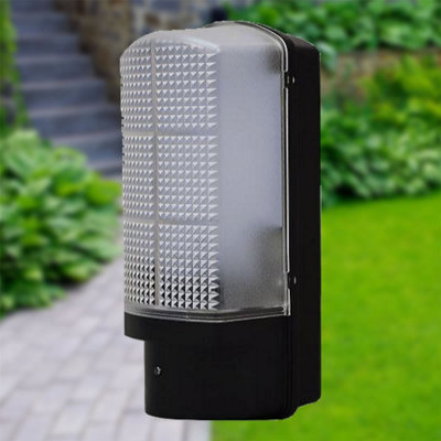 Meridian - Outdoor LED Wall Light with Dusk Dawn Photocell Sensor