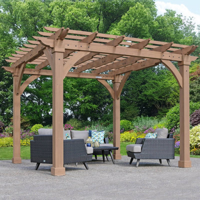 Meridian Pergola 12ft x 12ft (3.7m x 3.7m)