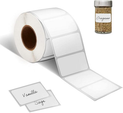 Custom Stickers 2940 Pcs Matte Small White Labels Stickers Blank Labels ...
