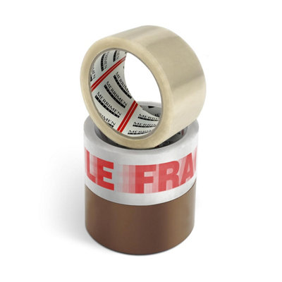 MERRIMEN Strong Heavy Duty Mixed Roll Pack Packaging Tape (48MM x 66M ...
