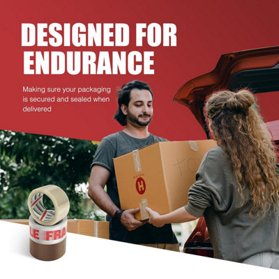 MERRIMEN Strong Heavy Duty Mixed Roll Pack Packaging Tape (48MM x 66M ...