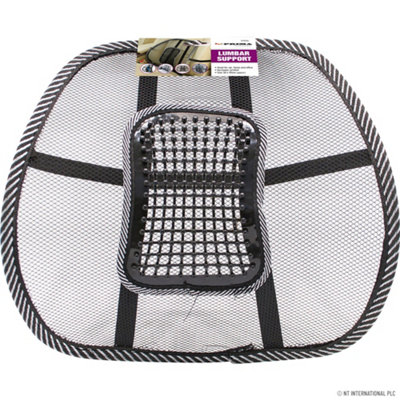 Mesh Back Support Solution Seat Office Rest Relief Stress Lumbar Chair ...