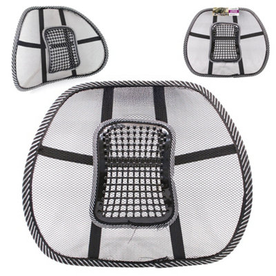 Mesh Black Lumbar Cushion Office Seat Spine Support Lower Back Pain ...