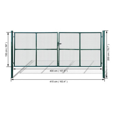 Mesh Garden Gate 415 x 200 cm / 400 x 150 cm