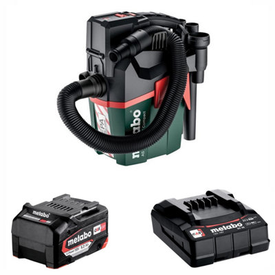 Metabo AS 18 HEPA Vacuum Cleaner 18V Wet Dry Vac Dust Extraction + 5 ...