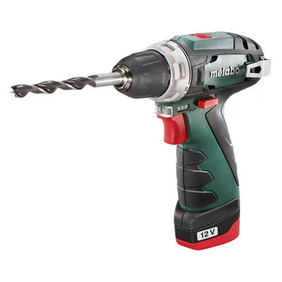 Metabo PowerMaxx 12V Cordless Drill Driver - Compact with 2.0Ah Battery ...