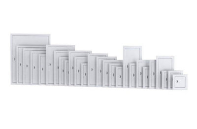 Metal Access Panel with Handle & Magnetic Lock 220mm x 300mm | DIY at B&Q