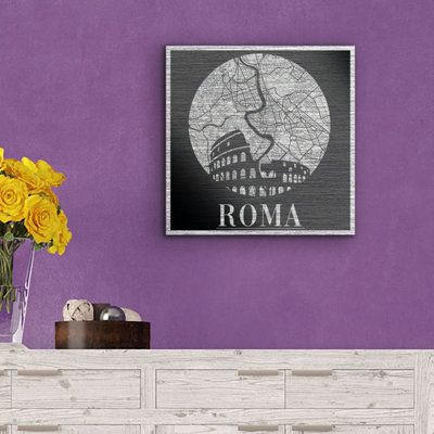 Metal Art Roma Brushed Aluminium Print