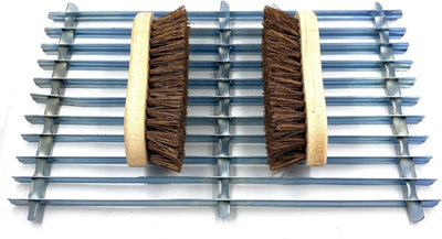 Metal Boot Scrapper with adjustable Boot Cleaning Brush- Heavy Duty ...