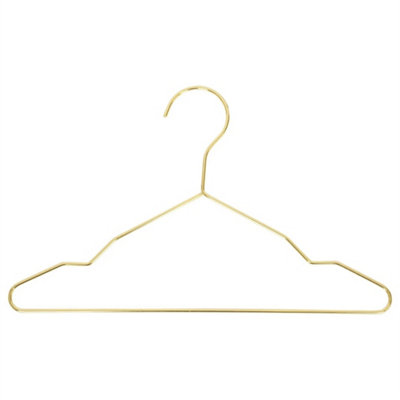 Metal Children's Hangers Gold Pack of 20