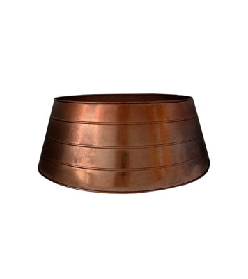 Metal Christmas Tree Skirt Copper H26cm W67cm