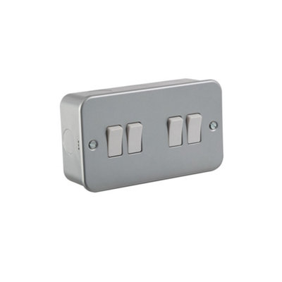 METAL CLAD SWITCH, 4 GANG 2 WAY