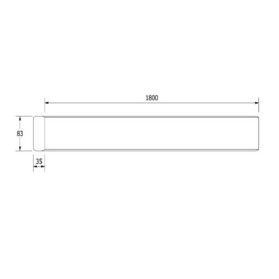 Metal Deck Black Iron Victorian Decking Balustrade Set Basic Kit No Posts 1800mm