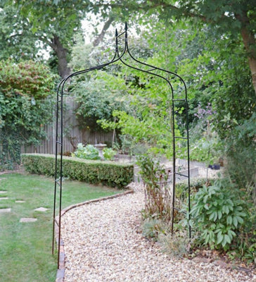 Metal Decorative Garden Arch Heavy Duty Strong Rose Climbing Plants ...