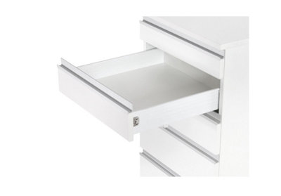 Metal drawer sides - metal box - white, 400mm, H86