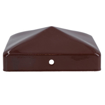 Metal Fence Post Cap for Fence Posts 100mm x 100mm Protector Cover ...