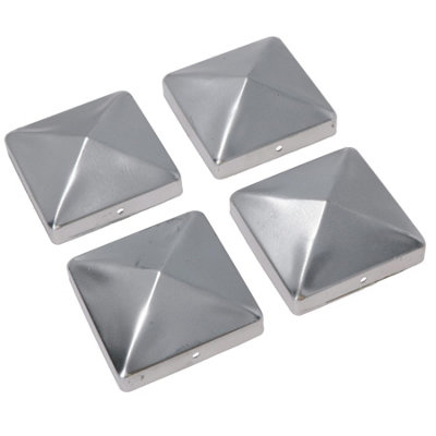 Metal Fence Post Cap for Fence Posts 100mm x 100mm Protector Cover ...