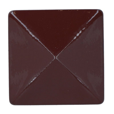 Metal Fence Post Cap for Fence Posts 75mm x 75mm Protector Cover Brown 8pc