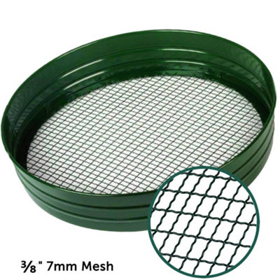 Metal Garden Mesh Riddle Sieve - Heavy Duty Sifter for Soil and Potting ...