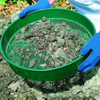 Metal Garden Mesh Riddle Sieve Heavy Duty Sifter for Soil and Potting 7mm 3 8 Inch