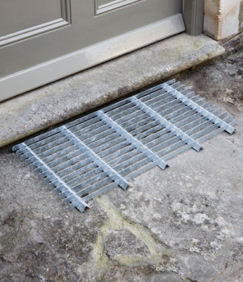 Metal Grill Galvanised Steel Doormat Outdoor Garden Entrance Front Door ...