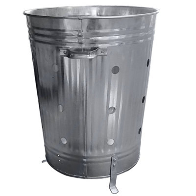 METAL INCINERATOR BIN FAST BURNER STEEL INCIN - 90L