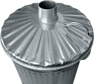 Metal Incinerator Leaf Wood Waste Burner Garden Rubbish Fire Bin Burner 90L