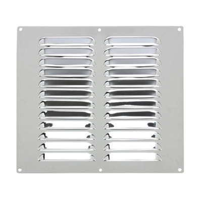 Metal Louvre Air Vent Cover, Openings 9 x 9" (229 x 229mm), Suitable ...
