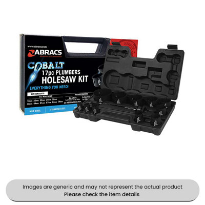 Metal Plumbers Holesaw Kit 16-76MM Pack Qty 1