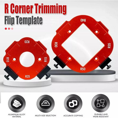 Metal Radius Router Template Jig Set for Corner Rounding, Carpentry ...