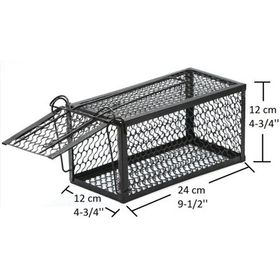 Metal Rat Mouse Trap Humane Live Bait Vermin Rodent Cage 2pcs Traps ...