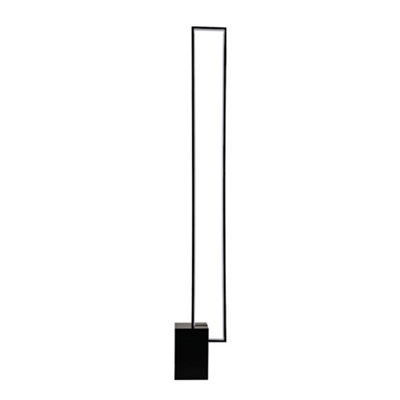 Metal Rectangular LED Floor Lamp Floor Light with Black Base Height 129CM