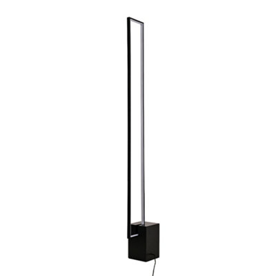 Metal Rectangular LED Floor Lamp Floor Light with Black Base Height 129CM