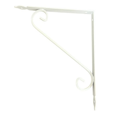 Metal Shelf Bracket 24cmx29cm White