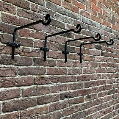 Metal Square Hanging Basket Brackets (29cm) Set of 4 | DIY at B&Q