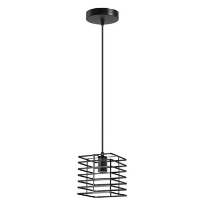 Metal Square Wire Cage Cluster Pendant Light