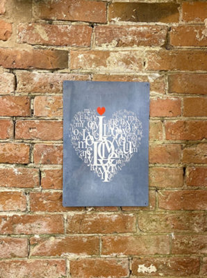 Metal Travel Wall Sign - Love