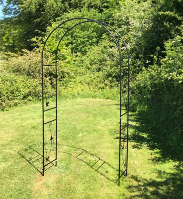 Metal Weatherbury Leaf Scroll Arch Garden Arch | DIY at B&Q