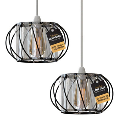 Metal Wire Cage Ceiling Light Shade Easy Fit Lamp Shade, Ceiling ...