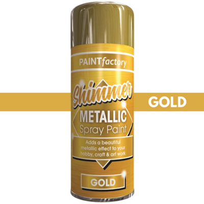 Metallic Gold Premium Gloss Shimmer Finish 200ml Multi Surface ...
