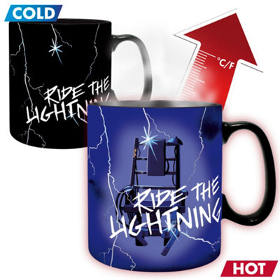 Metallica Ride the Lightning Heat Change 460ml Ceramic Mug at B&Q