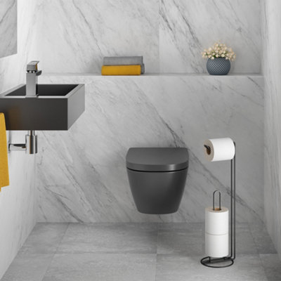 Metaltex Origin Toilet Paper Holder with Dispenser