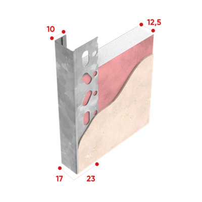 MetBead Edge Bead 15mm x 3.0m Pack of 50