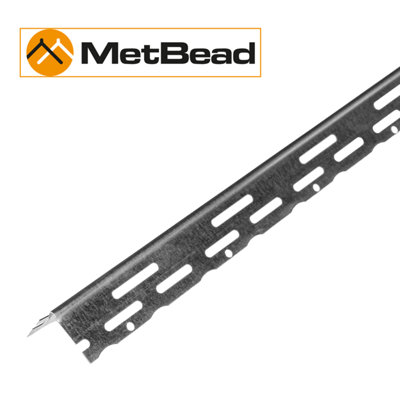 MetBead Galvanised Thin Coat Angle Bead 3m Pack of 50