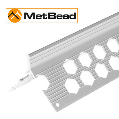 MetBead PVC Angle Bead 10mm x 2.5m Pack of 34
