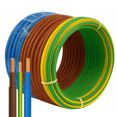 Meter Tail Cable Kit - 25mm² Double Insulated Brown, Blue (6181Y ...