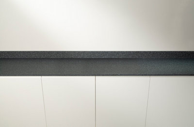 Metis - Black 15mm Solid Surface Kitchen Upstand 3050mm x 100mm x 15mm